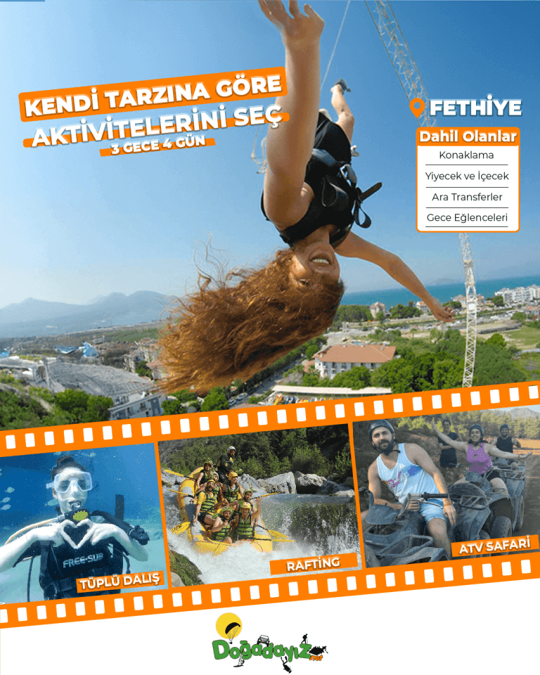 Türkiye'nin Aktivite Tatil & Macera Sporları Turizmi Mimarı!